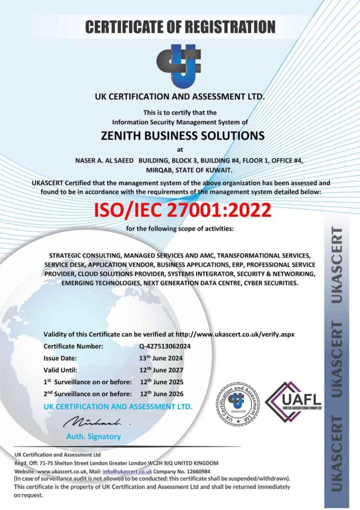 Zenith Business Solutions | Leading IT Solutions in Kuwait, UAE & KSA