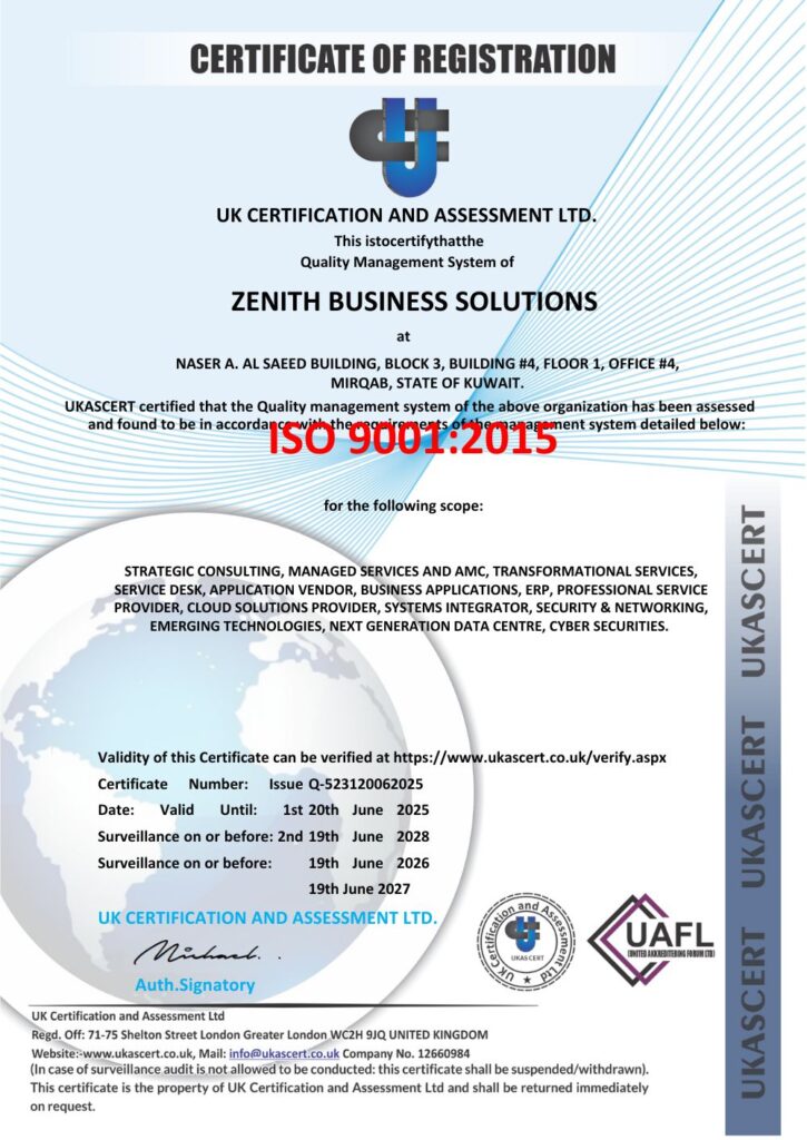 Zenith Business Solutions | Leading IT Solutions in Kuwait, UAE & KSA